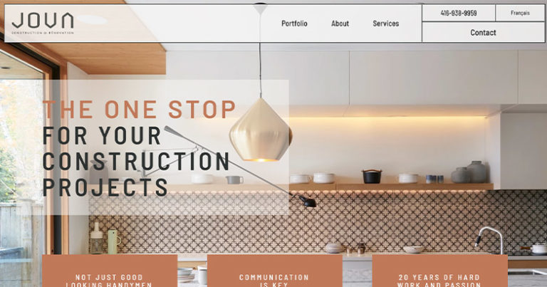 Construction Website Design - 50 Excellences in Building Sites