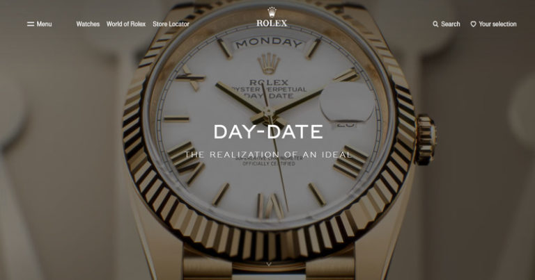Luxury Watch Website Design - 30 Industry Leading Examples