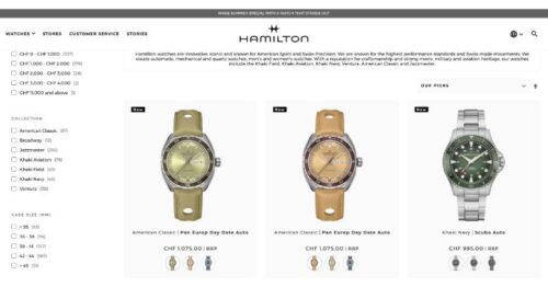Luxury Watch Website Design - 30 Industry Leading Examples