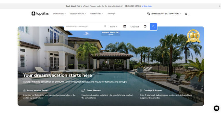 Vacation Rental Website Design - 50 Outstanding Examples