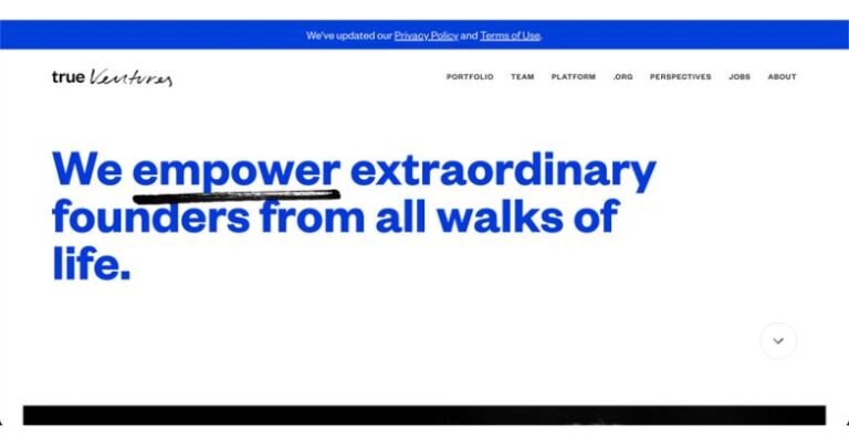 Venture Capital Website Design - 50 Outstanding Examples