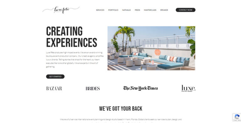 Event Planner Website Design - 50 Winning Website Ideas