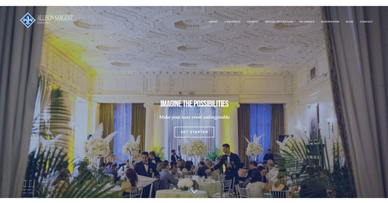 Event Planner Website Design - 50 Winning Website Ideas